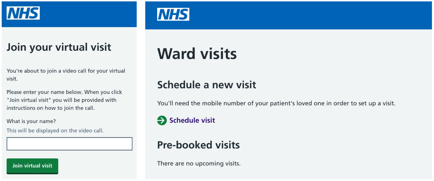 Building the NHS Book a virtual visit service in 48 hours