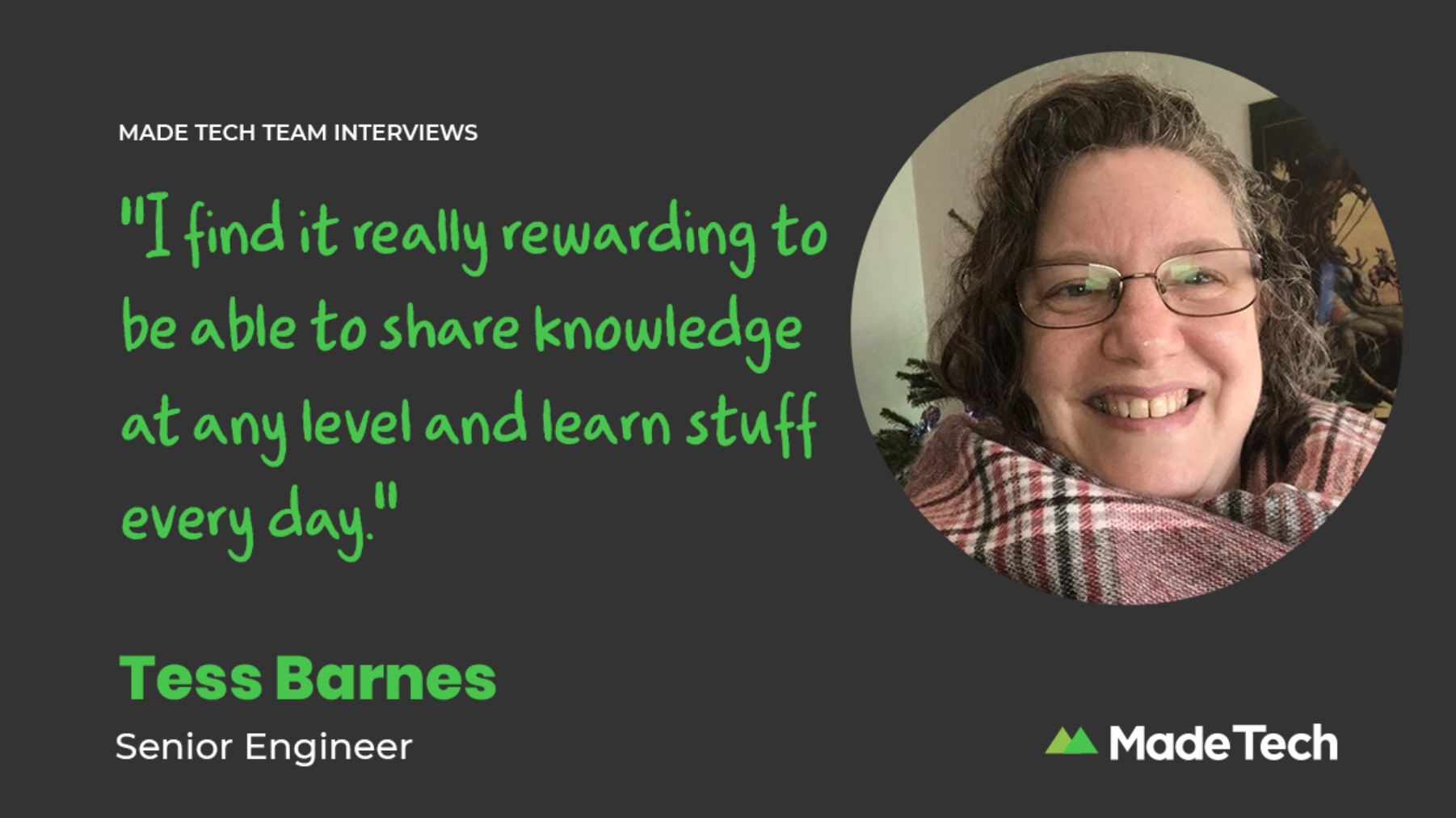Made Tech Team Interview: Tess Barnes, Senior Software Engineer - Made Tech