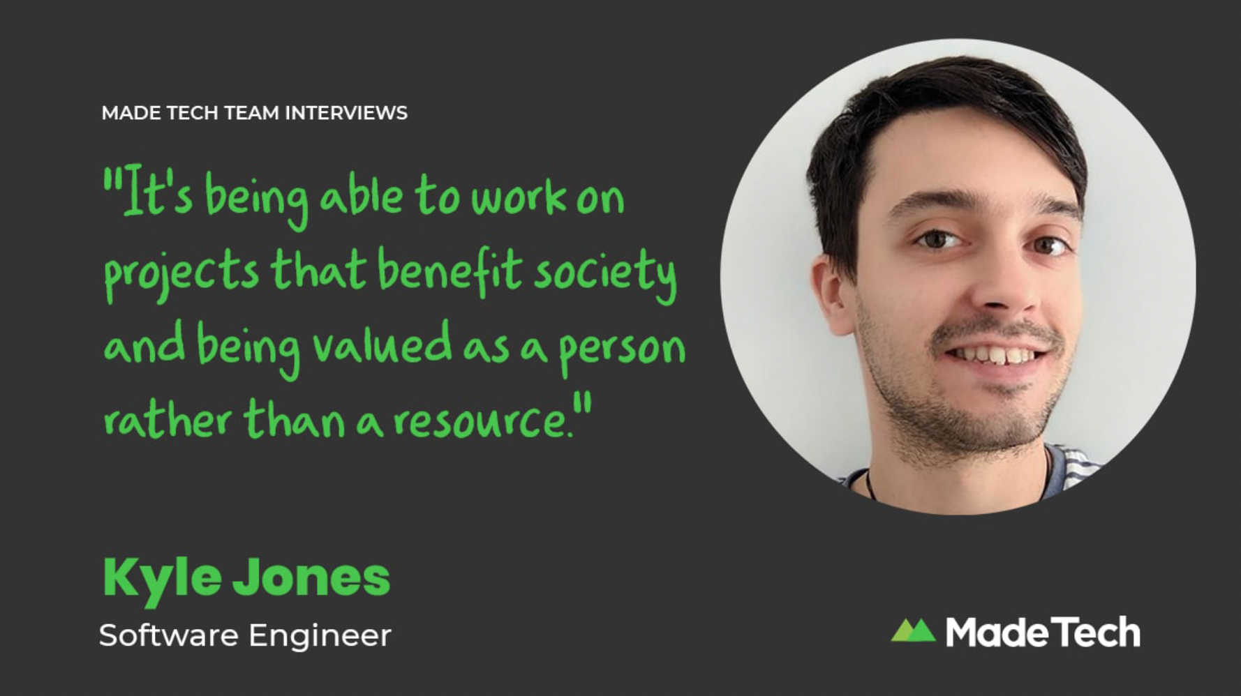 Made Tech Team Interview: Kyle Jones, Software Engineer - Made Tech