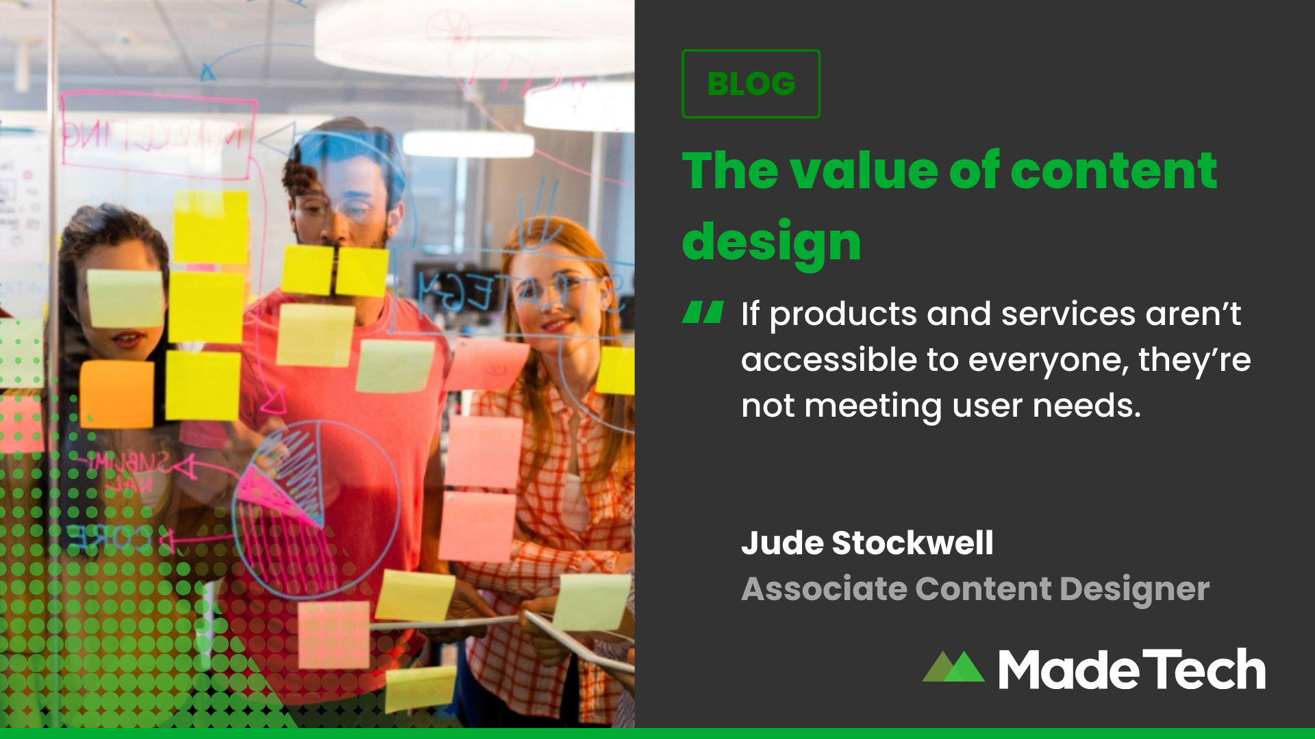 The value of content design - Made Tech
